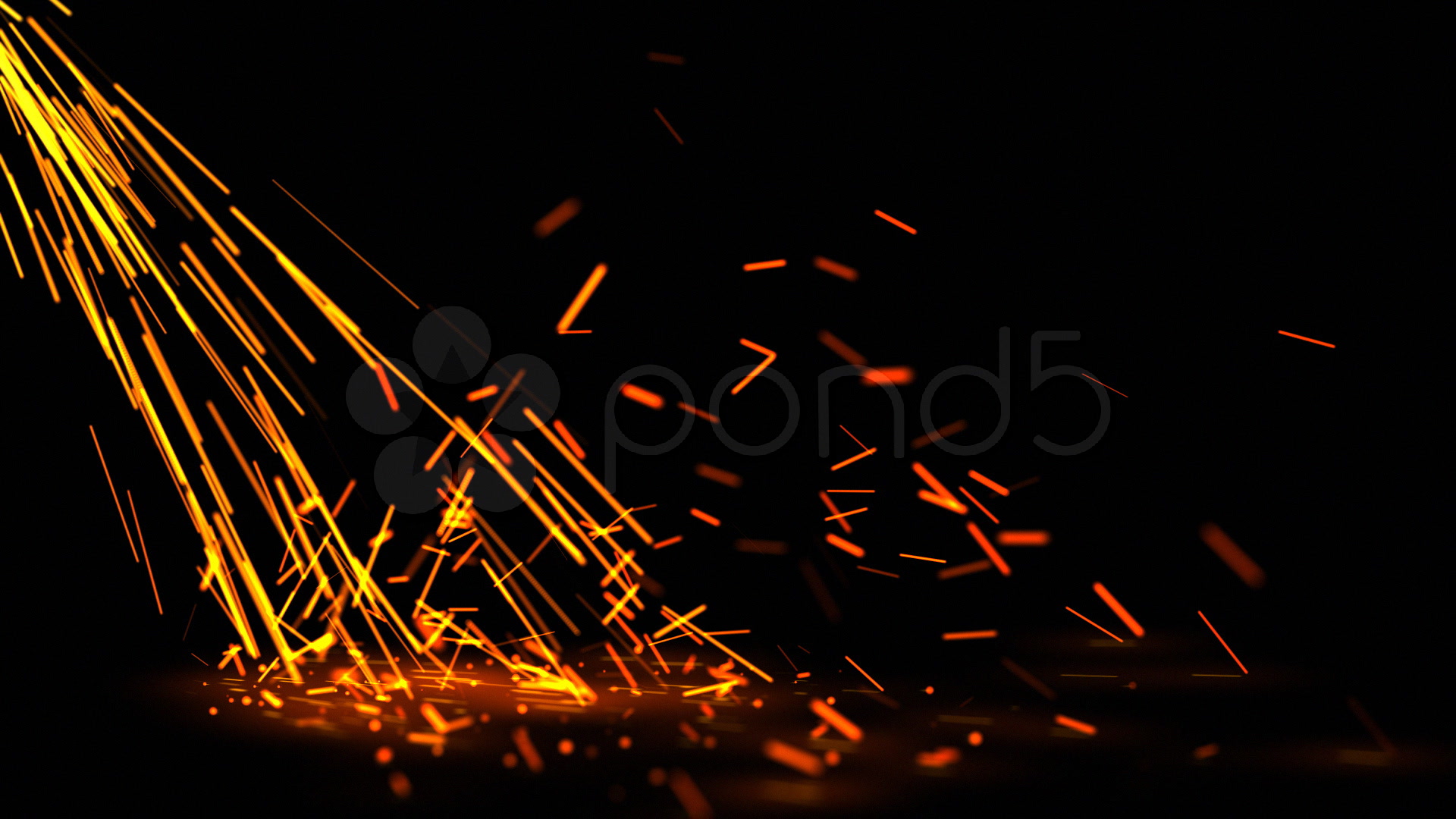 Falling sparks ~ Stock Video Footage #850205 | Pond5