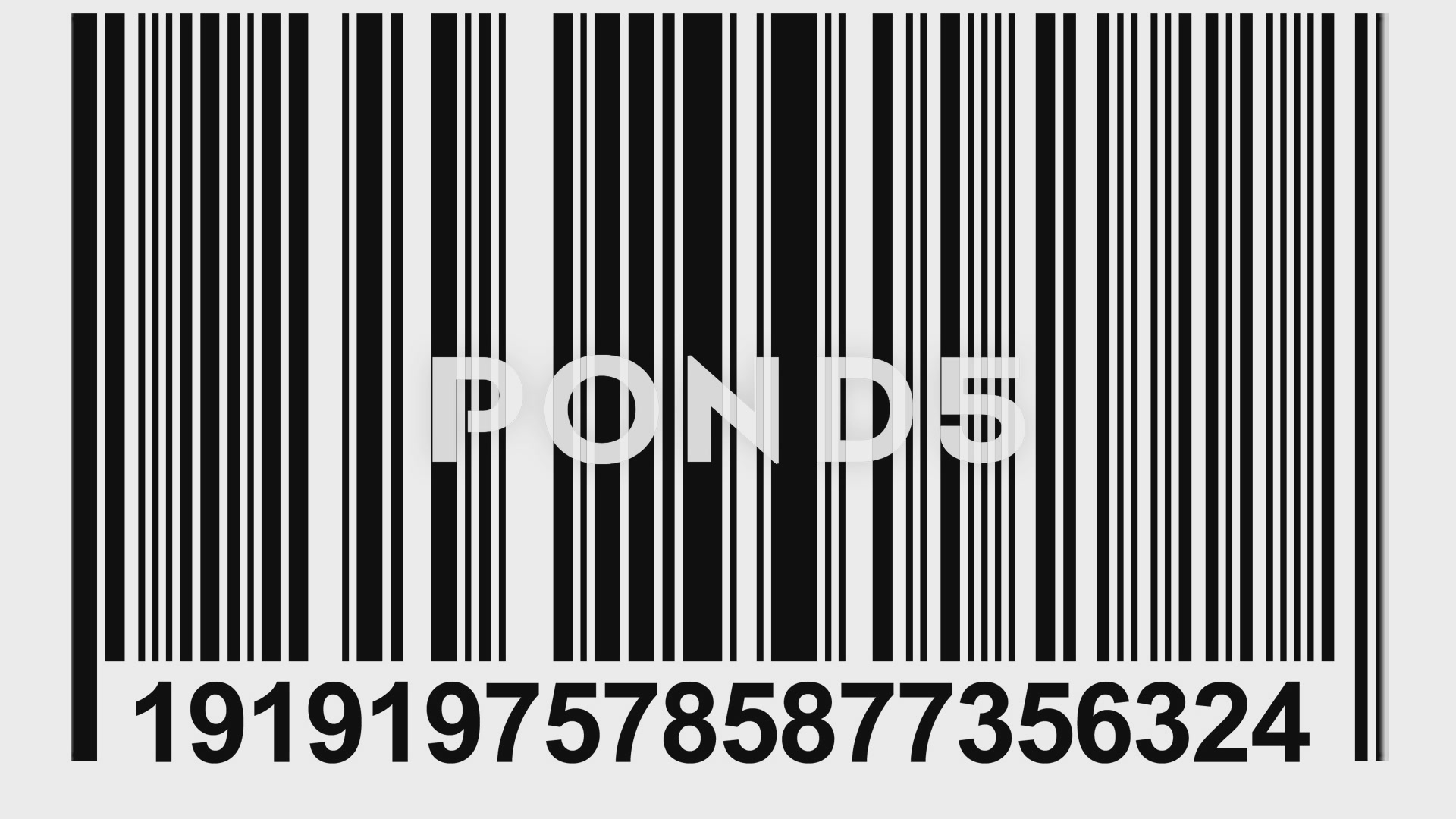 Long Barcode Without Numbers