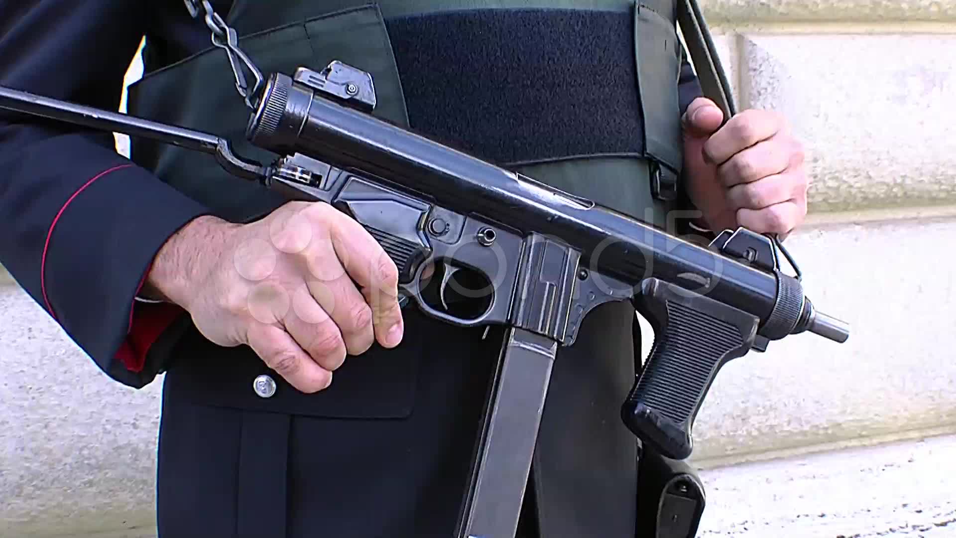 Italian Carabinieri Rifle Stock Video 11276197 | HD Stock Footage