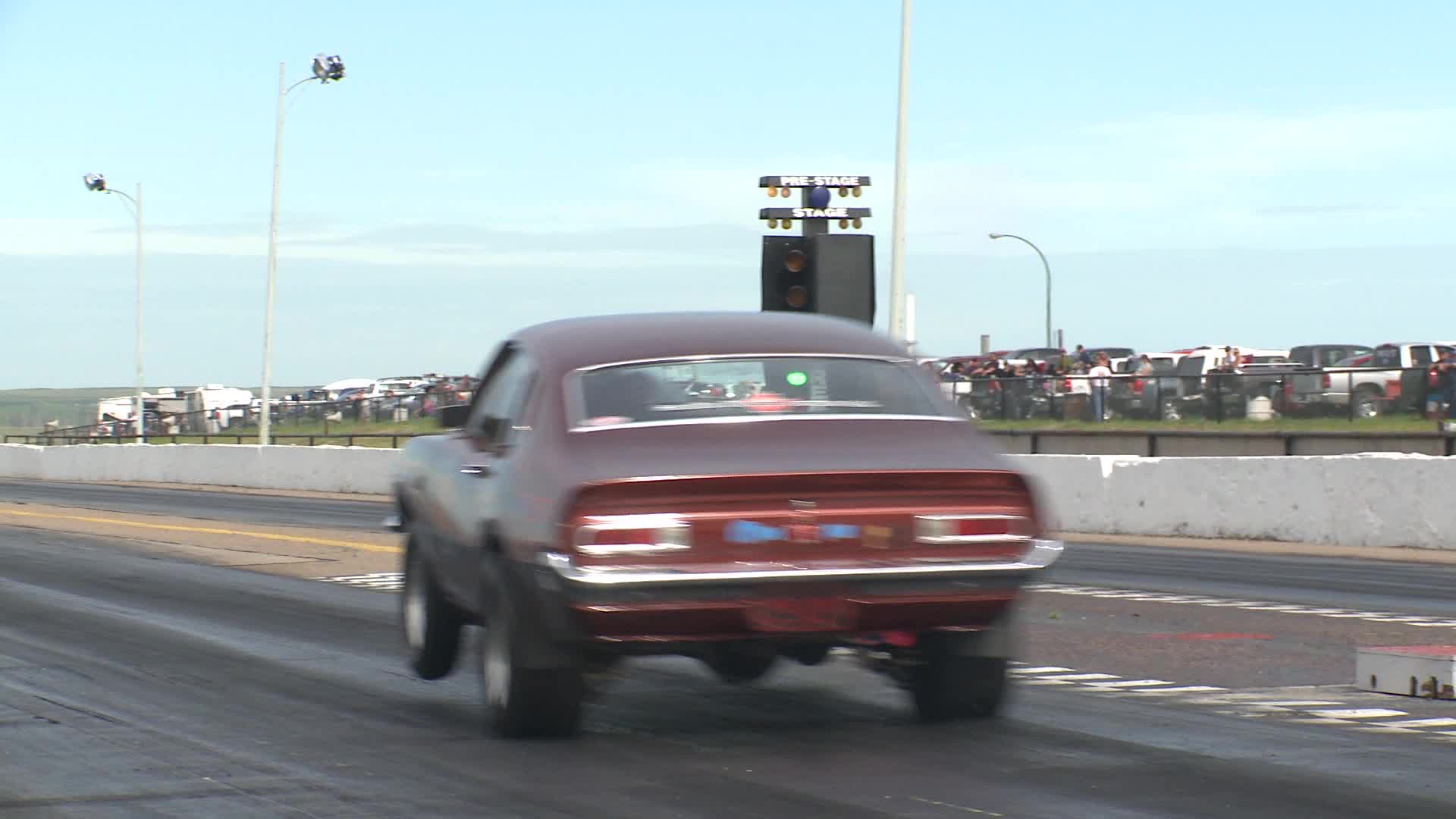 Motorsports, Drag Race 1971 Ford Maverick Launch Stock Video 12094403 ...