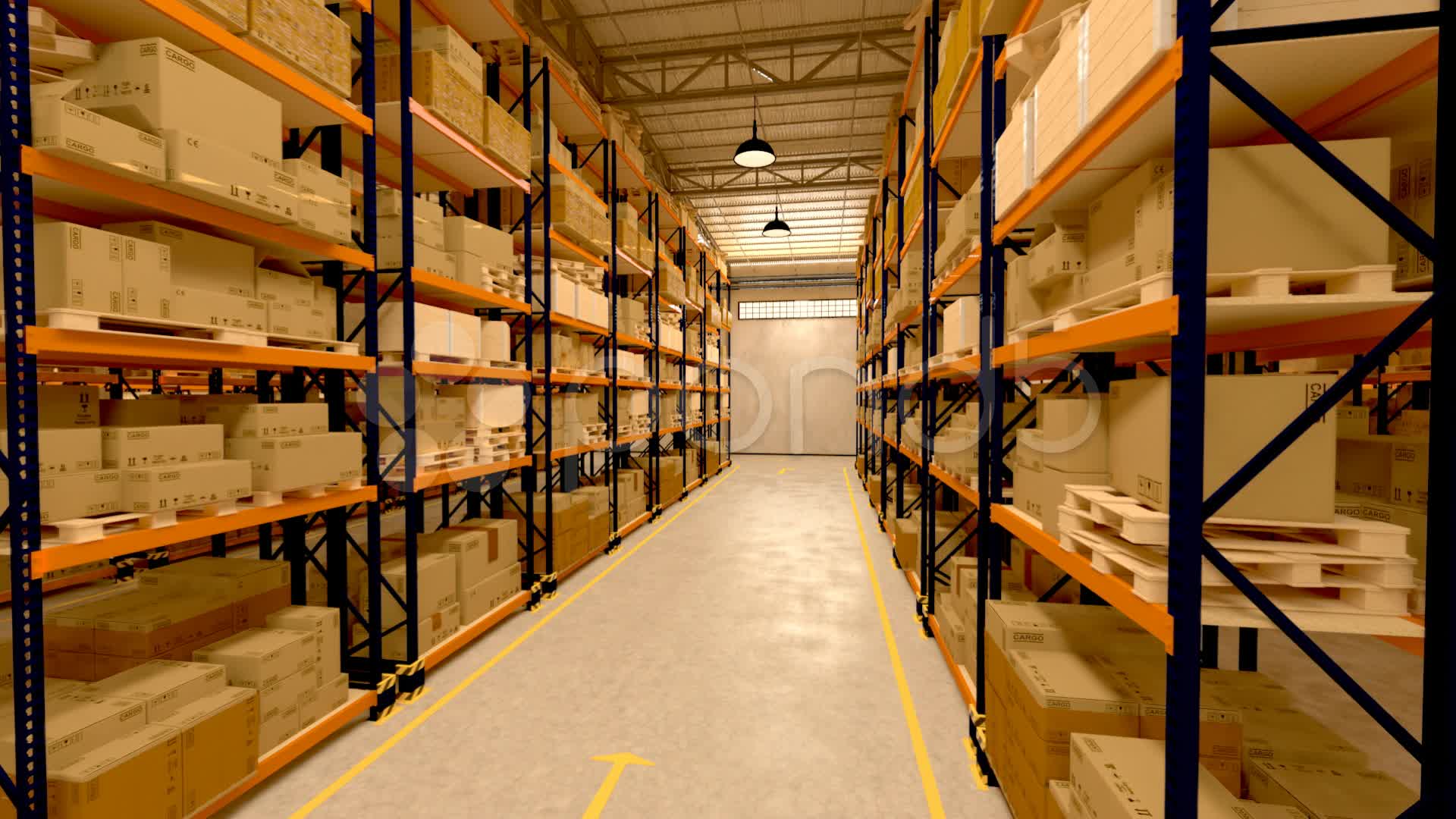 Materials Of A Warehouse Interior