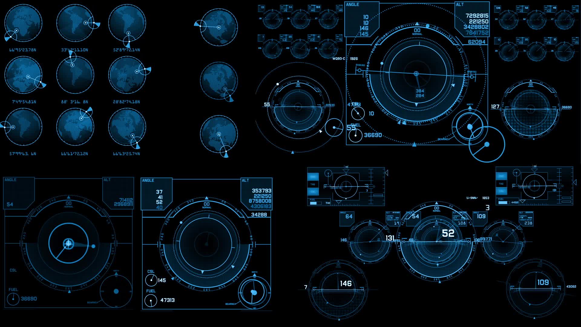 Data Hud ~ Video Clip Royalty Free #23876677 | Pond5